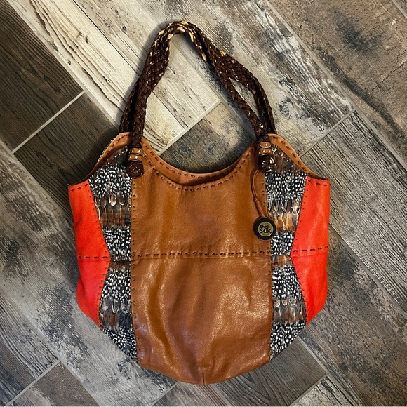 The Sak | Bags | The Sak Colorblock Leather Hobo Bag In Tancoral ...